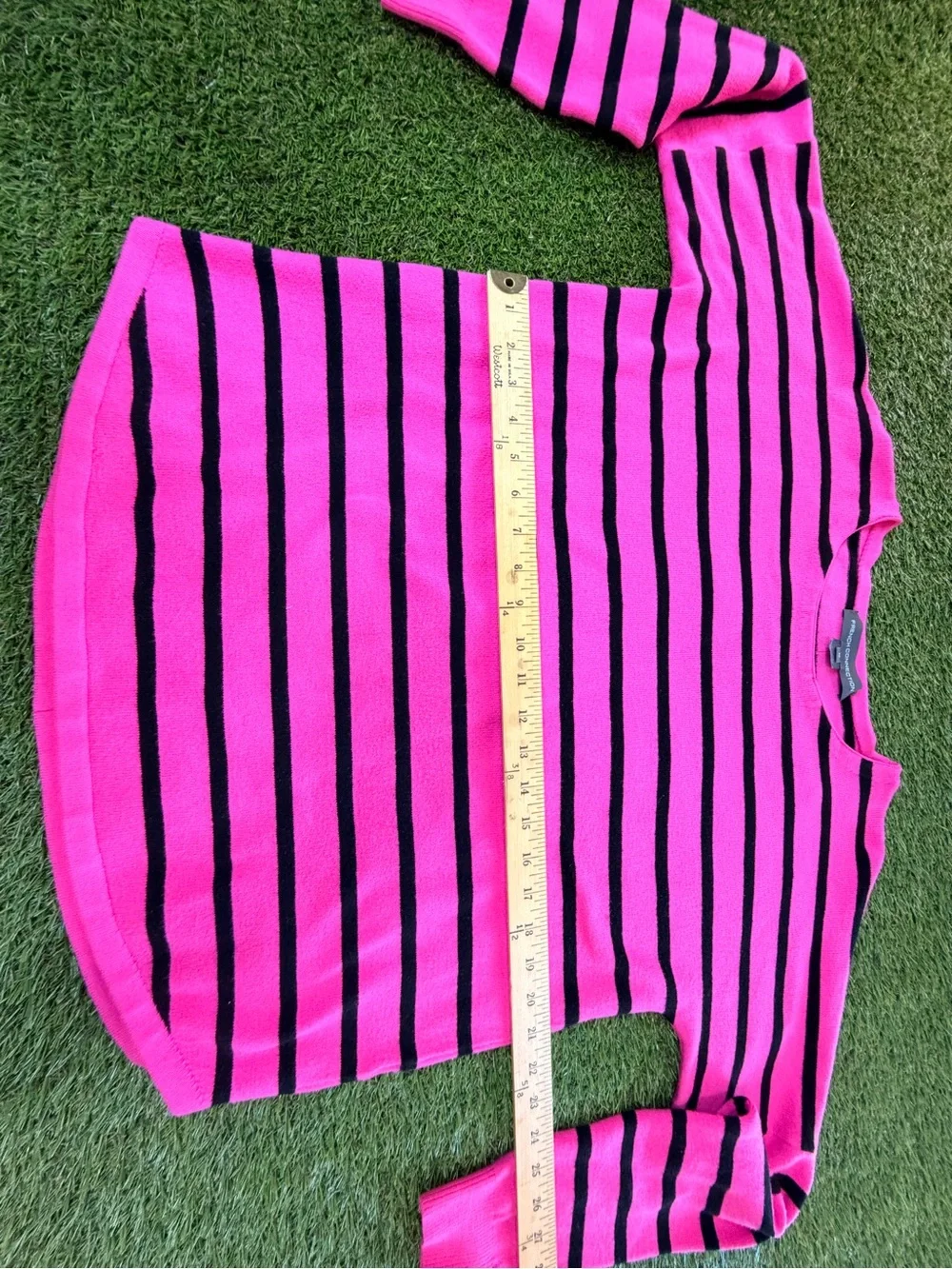 French Connection | Sweaters | French Connection Hot Pink And Black ...